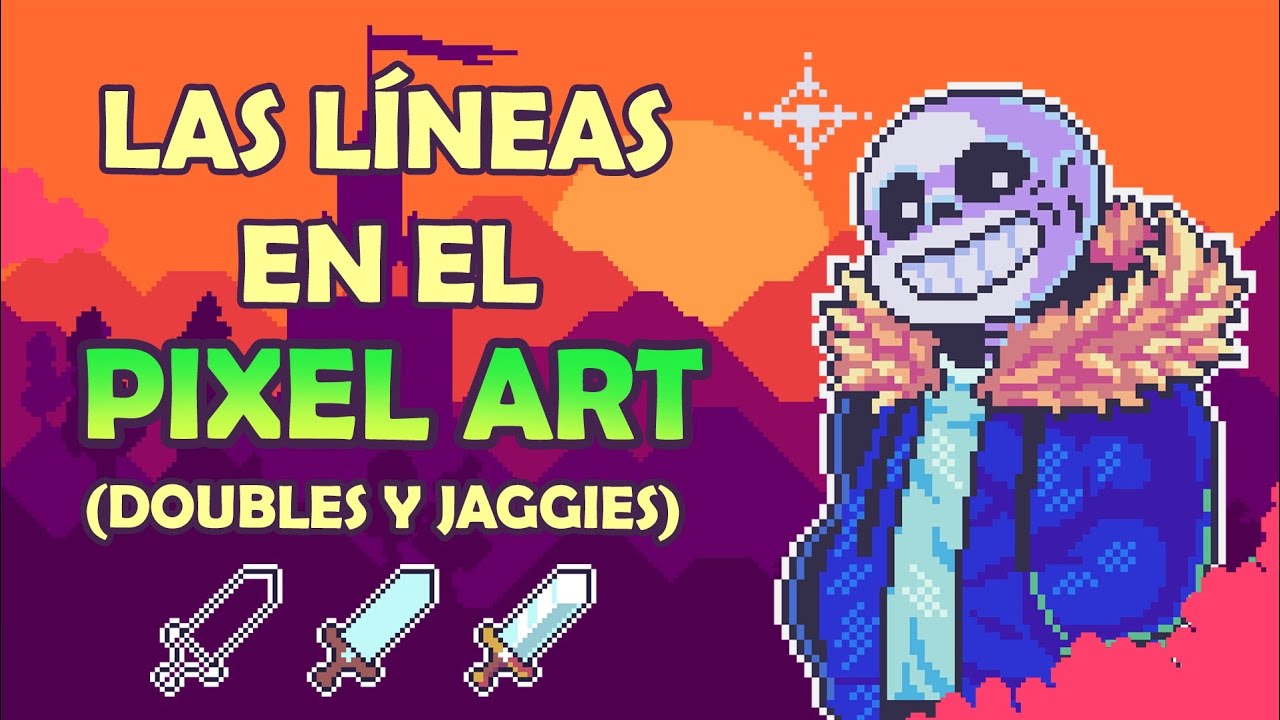 🔴 CÓMO HACER PIXEL ART: Uso de Líneas y errores comunes (Doubles y ...