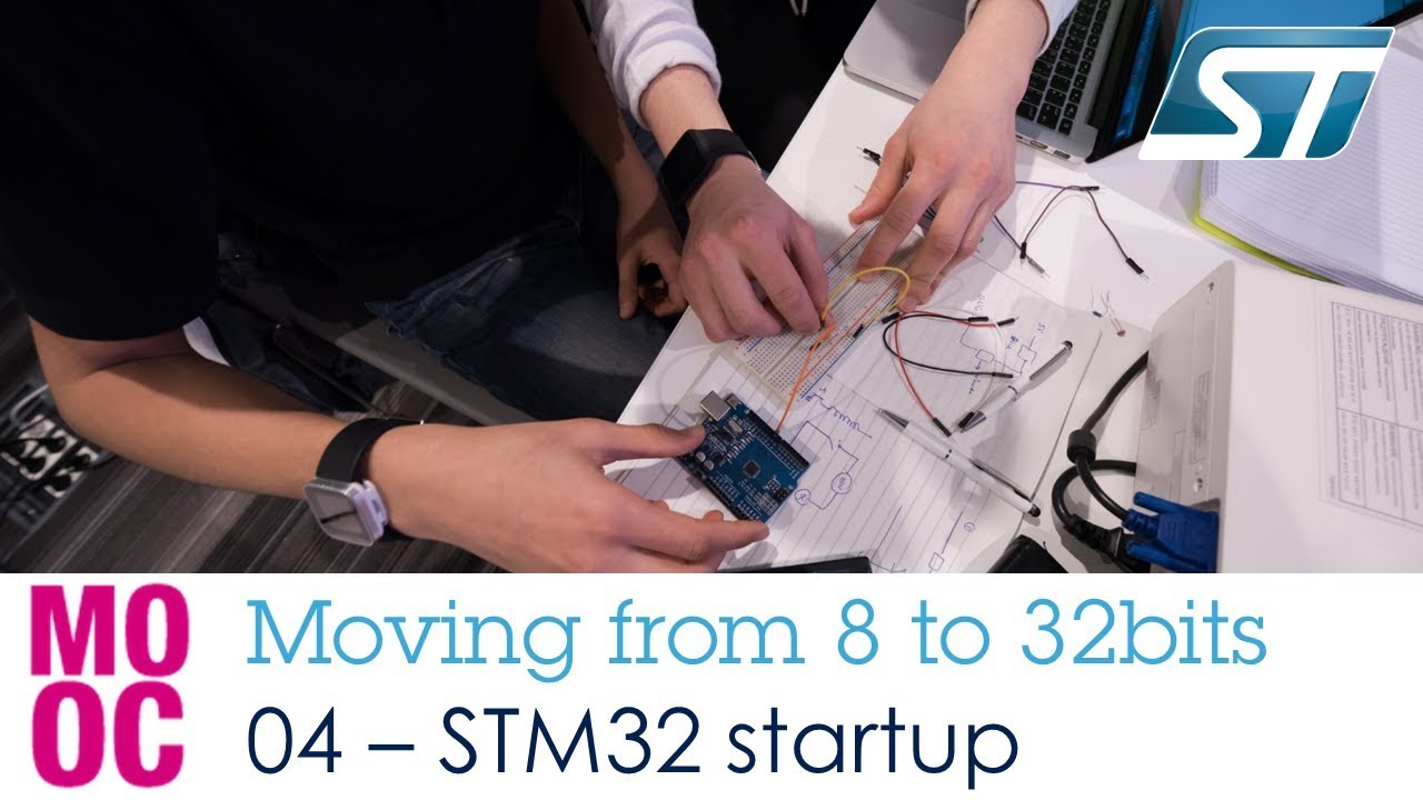 Moving from 8 to 32bit workshop - 4 STM32 startup - YouTube