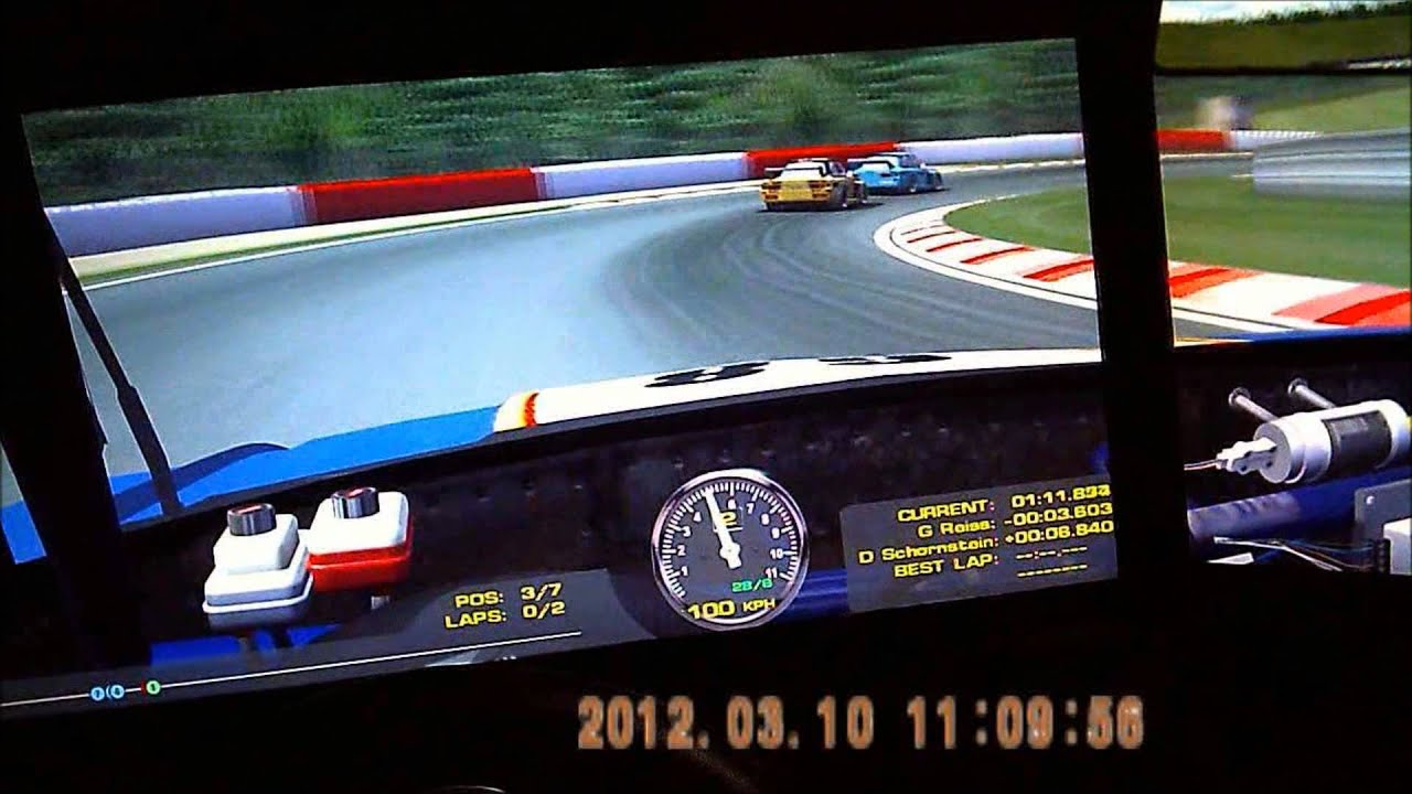 rFactor 3画面GAMEPLAY セリカLBターボ マルチモニター Eyefinity - YouTube