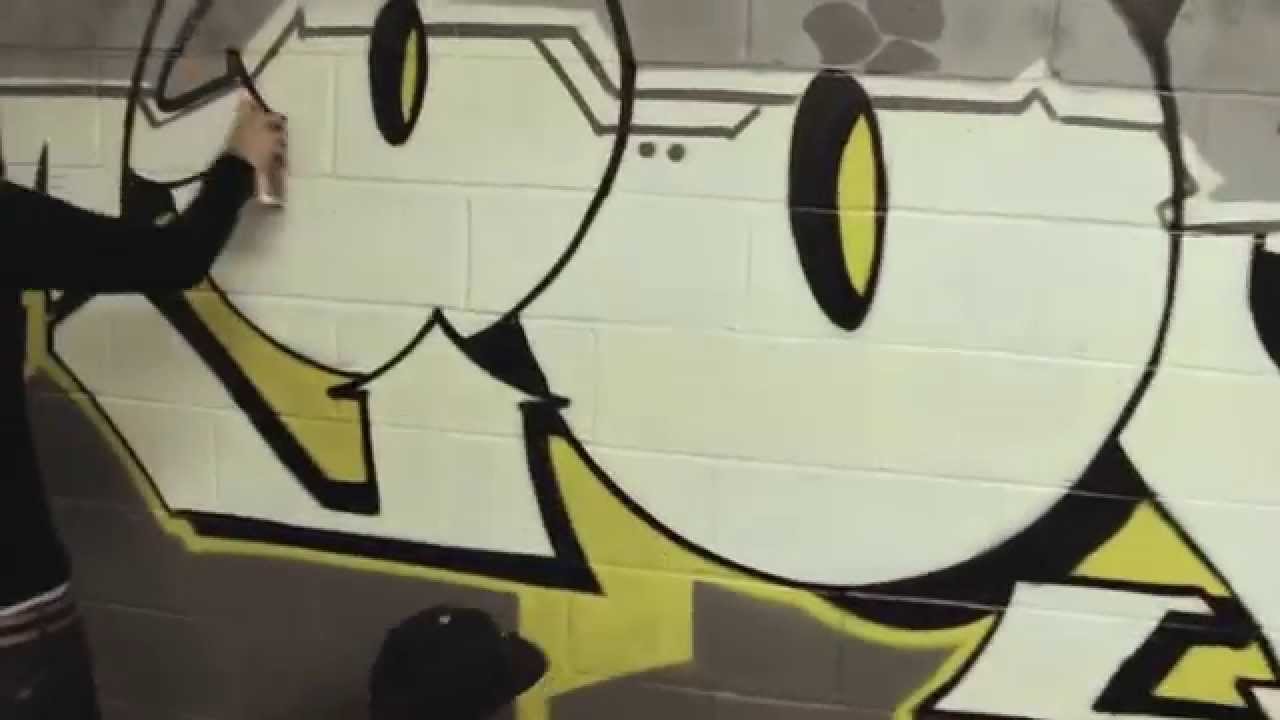 Graffiti work done for Mook Print & Design by GRAFFGENIUS - YouTube