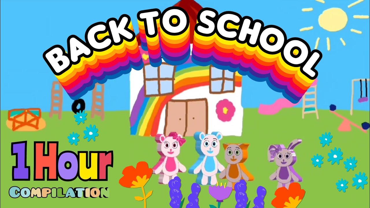 LET'S GO BACK TO SCHOOL [1 HOUR WITH MOLLY AND KIKO] 🏫🎒🚌😀😃😄 - YouTube