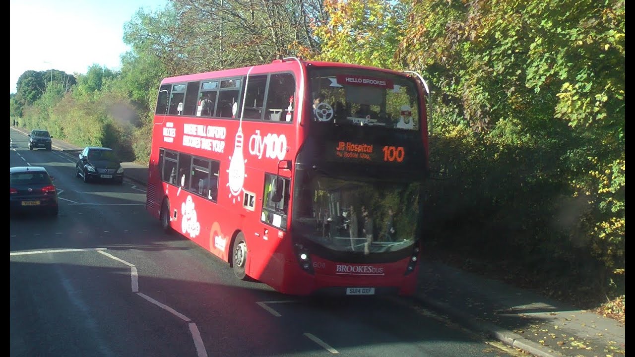 Oxford bus 100 Blackbird Leys to the JR Hospital. - YouTube