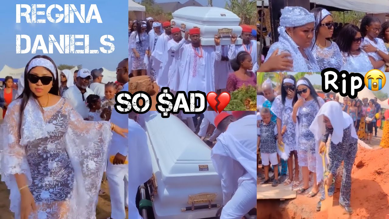 R¡p Fun£ral Video of popular Nollywood Actress Regina Daniels Mom only ...