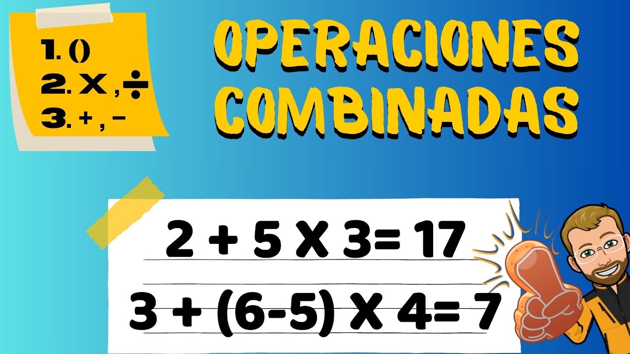 OPERACIONES COMBINADAS para NIÑOS de PRIMARIA | 𝐄𝐉𝐄𝐑𝐂𝐈𝐂𝐈𝐎𝐒 𝐏𝐑Á𝐂𝐓𝐈𝐂𝐎𝐒 🖋👨 ...