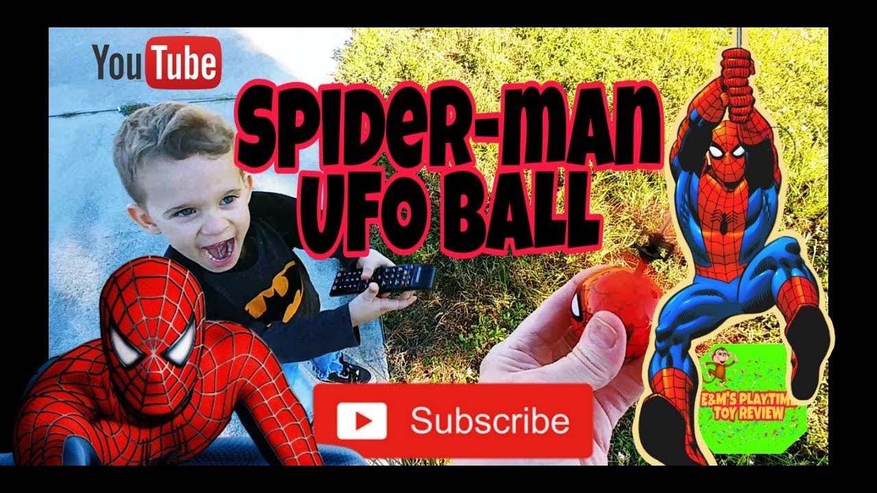 Eli trys Spiderman Heli Ball | How does it work? | Flying UFO Ball ...
