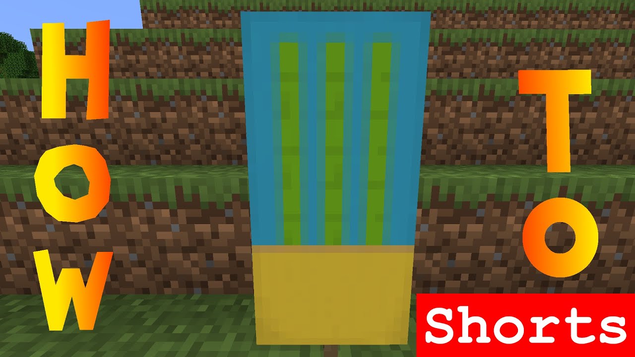 Minecraft: How to Make a Sugarcane Banner - Tutorial ( #Shorts ) - YouTube