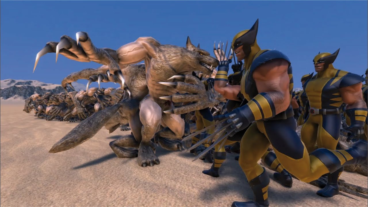 10,000 WEREWOLF VS 1,000 WOLVERINE - UEBS MODS - Ultimate Epic Battle ...