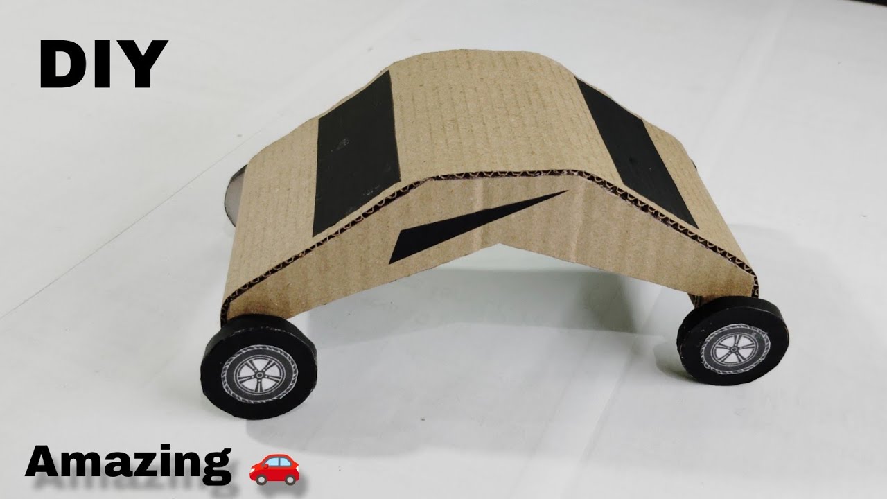 Amazing carboard car making||Diy Cardboard car|| ||Carboard school ...