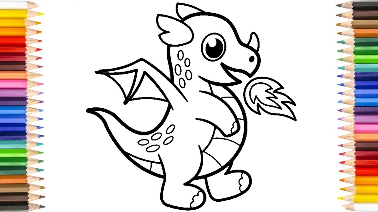 🦖🦕🐲🐉How to draw Dragon 🐉🐲🦖🦕 | step by step drawing for kids & toddlers ...