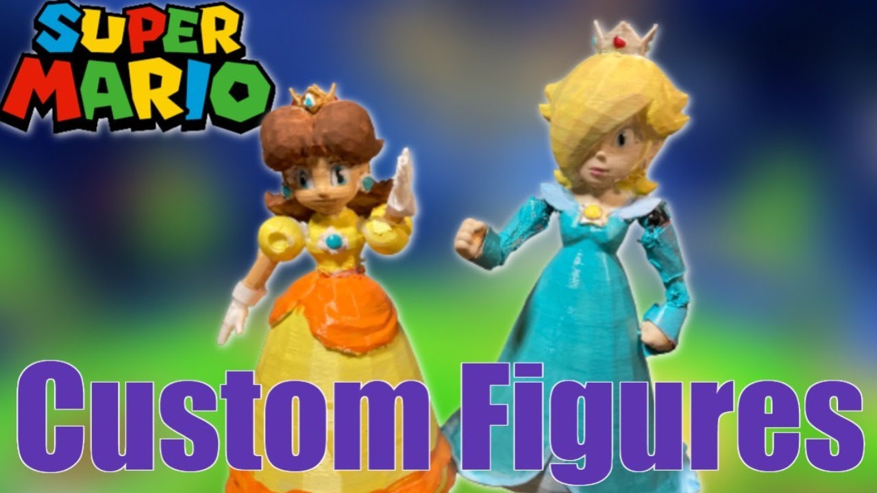 4 inch Daisy and Rosalina Custom Action Figures - YouTube