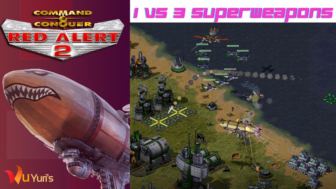 Red alert 2 || 1 Russia vs 3 Nato superweapons - Brutal AI || Alaskan ...