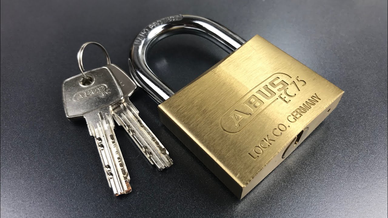 [678] Abus EC75/60 Dimple Padlock Picked - YouTube