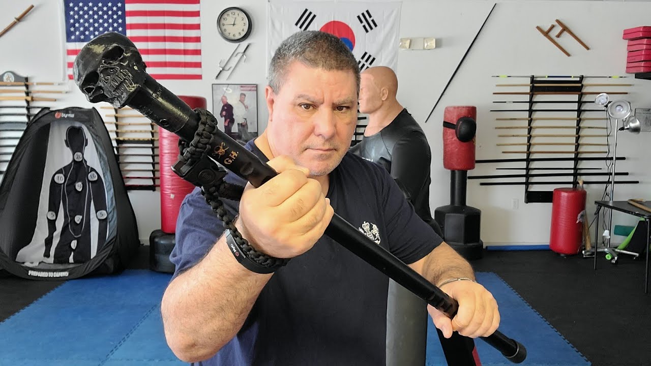 Cane Self Defense the El Diablo walking cane and CRS (Combat ready ...