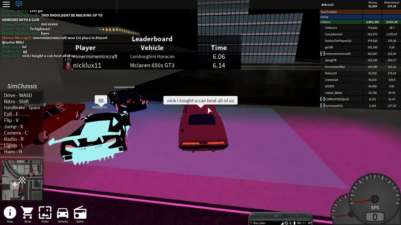 Roblox Vehicle Simluator Drag Racing! - YouTube