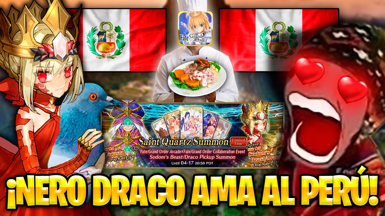 ️¡PERÚ ES CLAVE! ️¡ROLLS POR NERO DRACO EN FATE GRAND ORDER! - YouTube