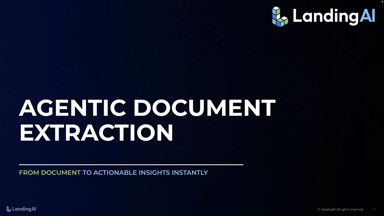 Agentic Document Extraction for Intermediate Users (Feb 4, 2026) - YouTube