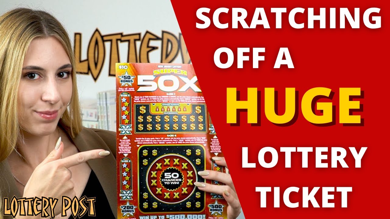 SCRATCHING OFF A HUGE LOTTERY TICKET - YouTube