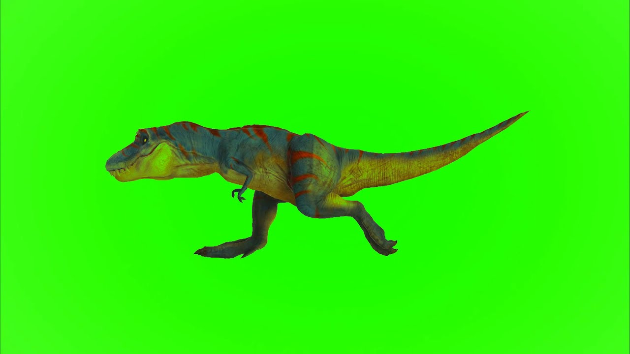 T Rex Run Green Screen - YouTube