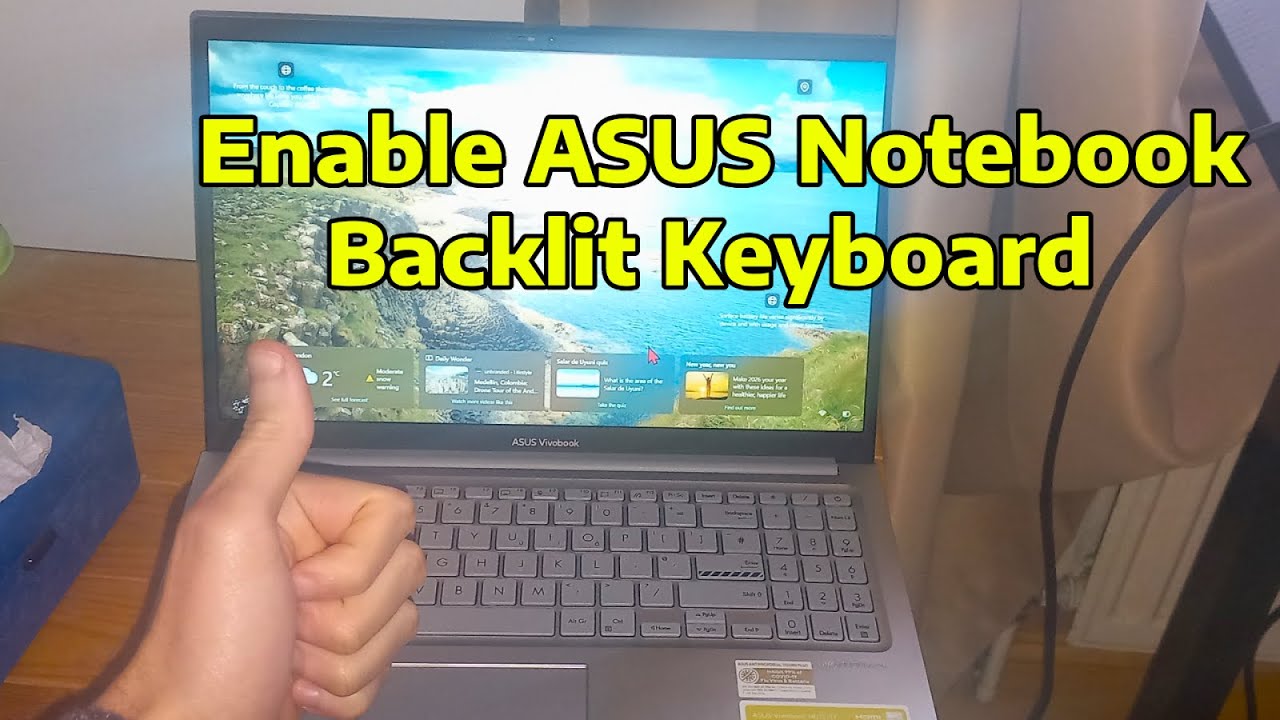 How To Enable ASUS Notebook Backlit Keyboard - YouTube