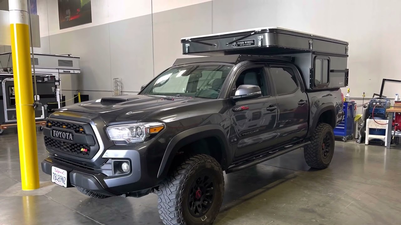 Installation of Four Wheel Campers Project M on a short bed Toyota ...