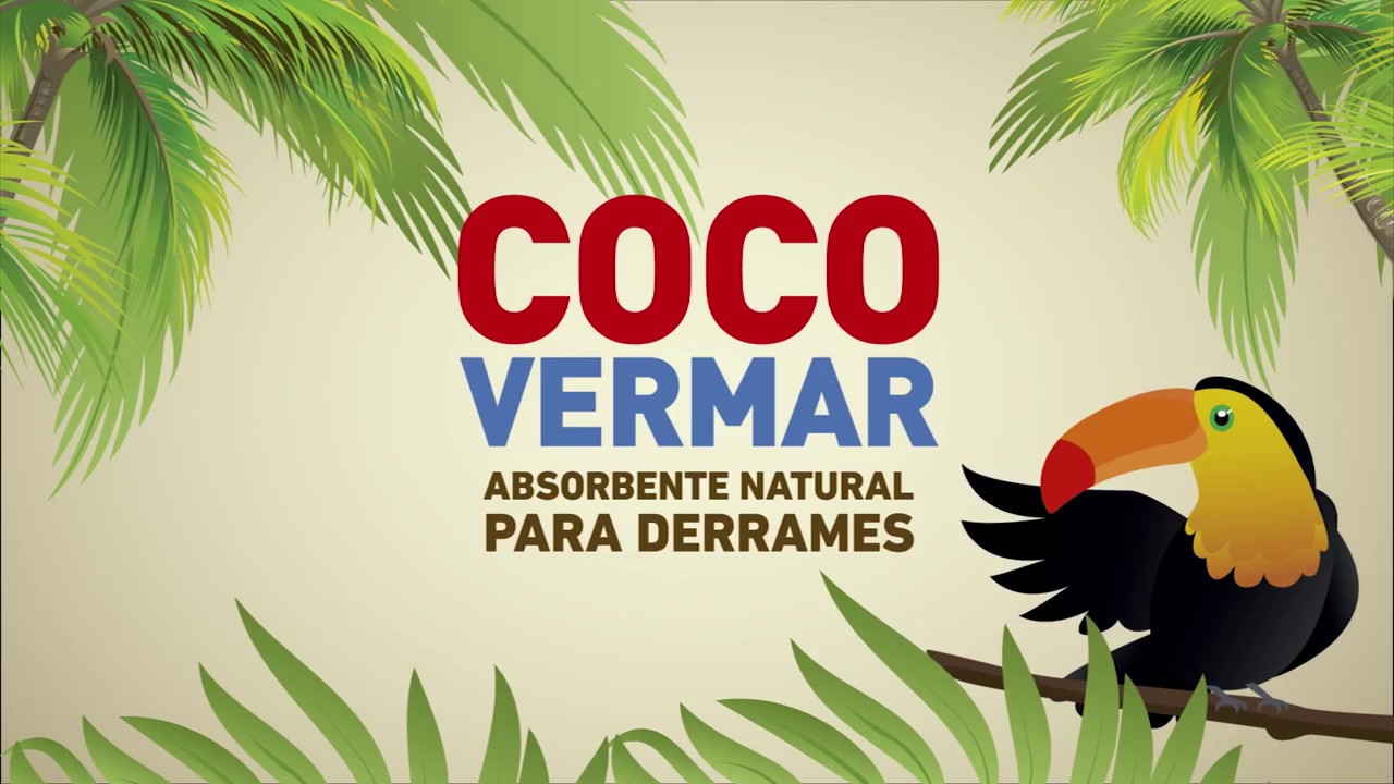 Coco Vermar - el absorbente natural contra derrames - YouTube