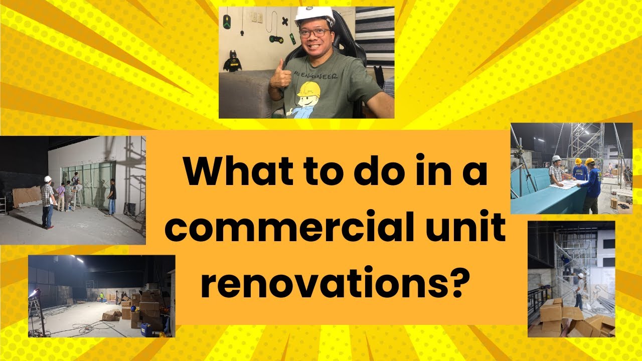 What to do in a commercial unit renovations? - YouTube