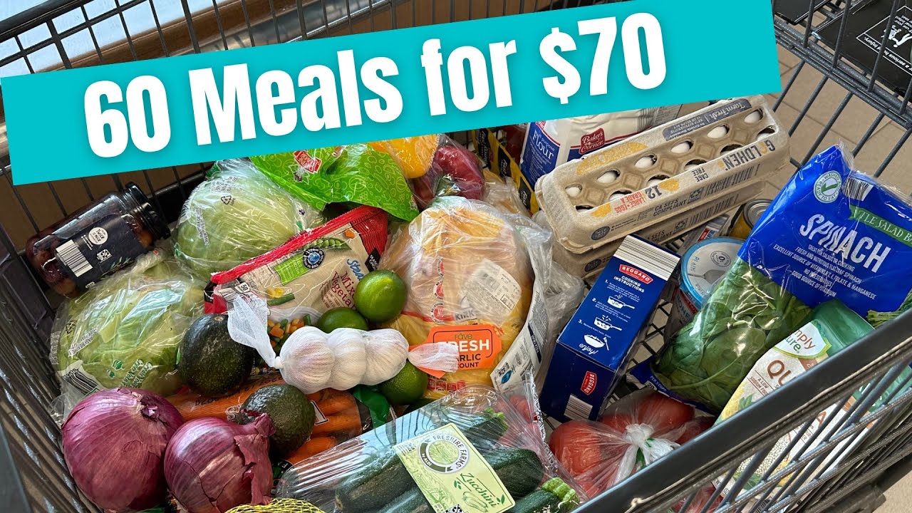 60 Meals for $70 | Budget Friendly Meals | Emergency Grocery Budget ...