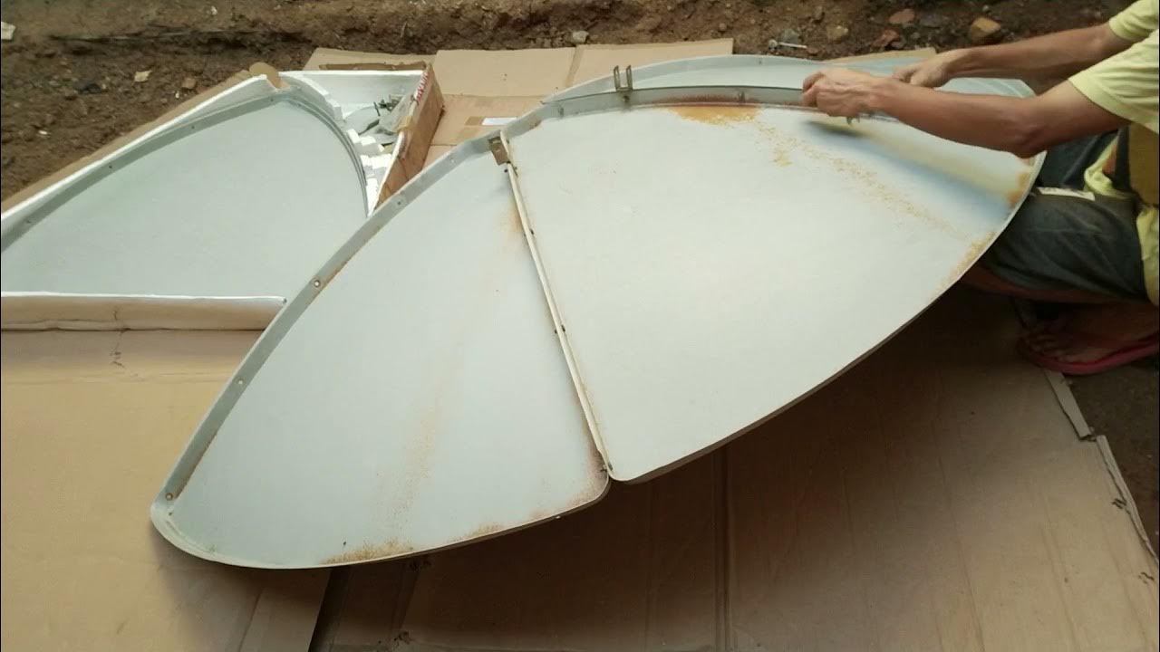 setup a 6 feet c-band satellite dish - YouTube