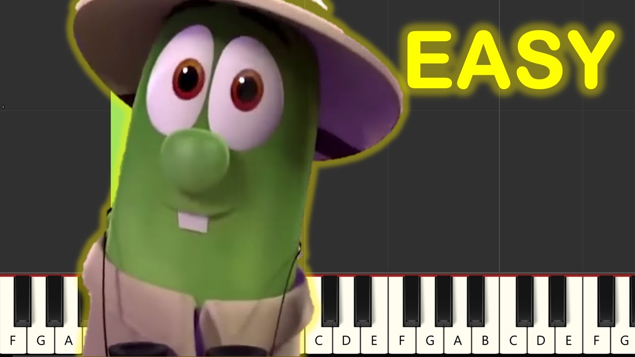 VeggieTales - The Water Buffalo Song Piano Tutorial - YouTube