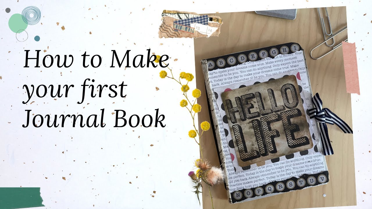 How To Make your First Journal Book - YouTube