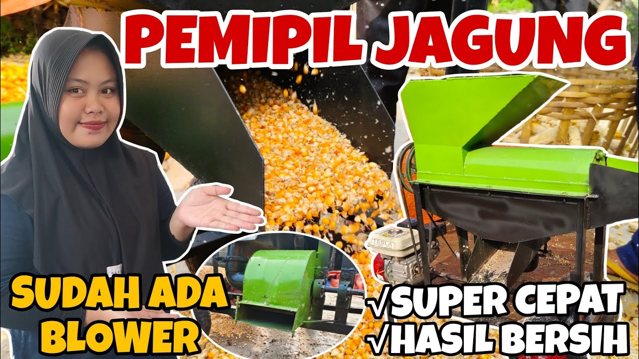 MANTAP!! MESIN PEMIPIL JAGUNG MODEL BLOWER SUPER CEPAT, HASIL DIJAMIN ...