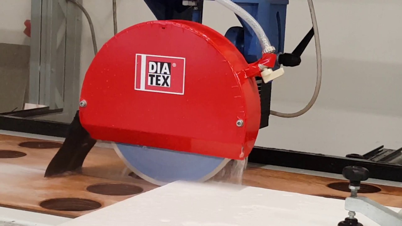 Diatex SPA - DekCut cutting Dekton slab (DIA019) - YouTube