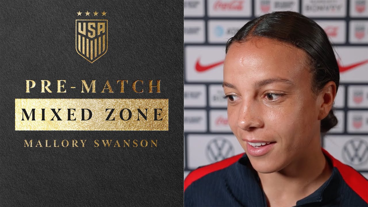 PRE-MATCH MIXED ZONE: Mallory Swanson | October 23, 2024 - YouTube