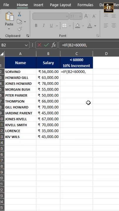Easy tricks to calculate salary increment in MS Excel #excel #exceltips #exceltricks - YouTube