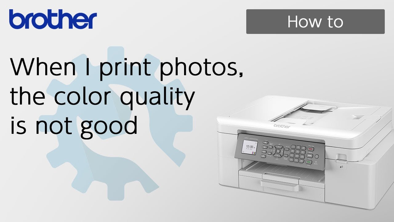 When I print photos, the color quality is not good [Brother Global ...