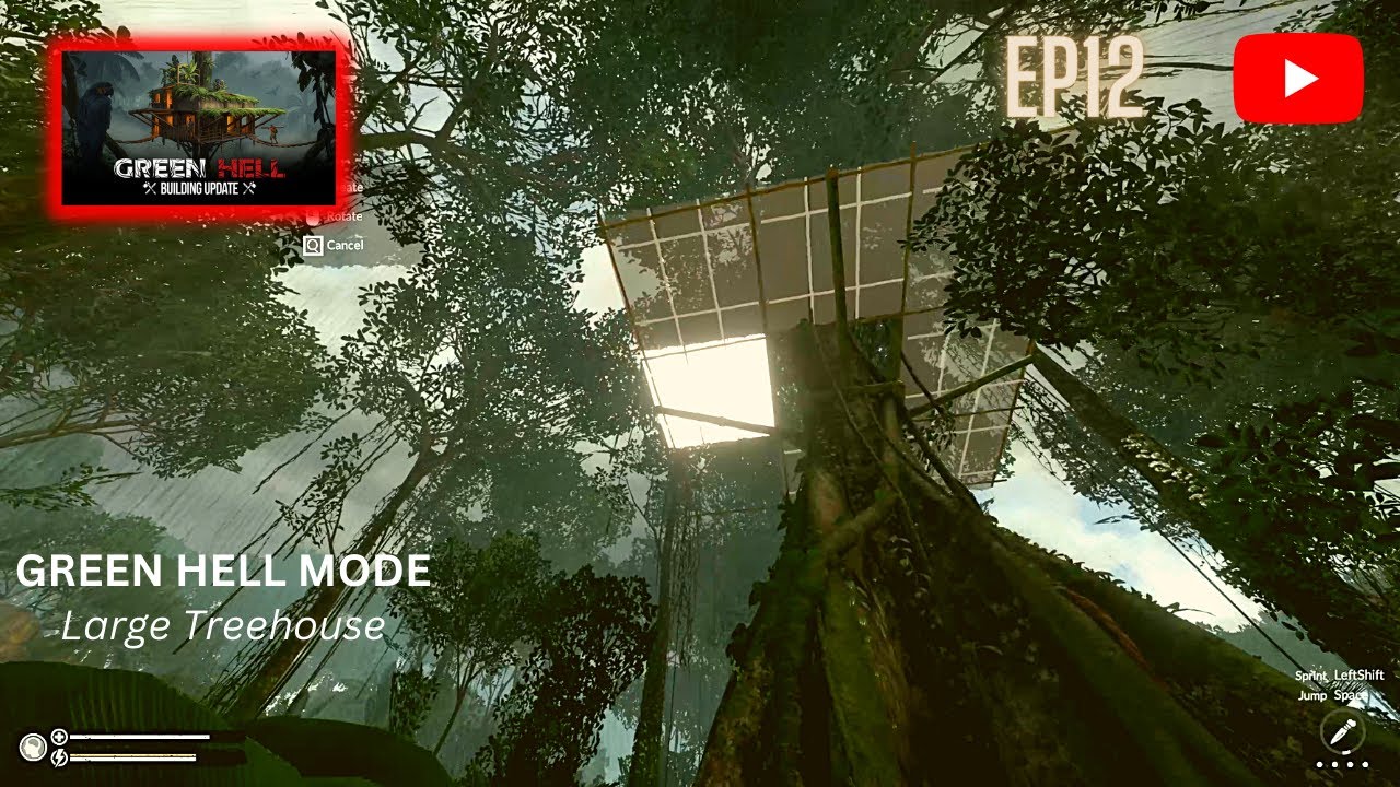 Green Hell Mode - Builder's Update Live - Large Treehouse Build - Ep12 ...