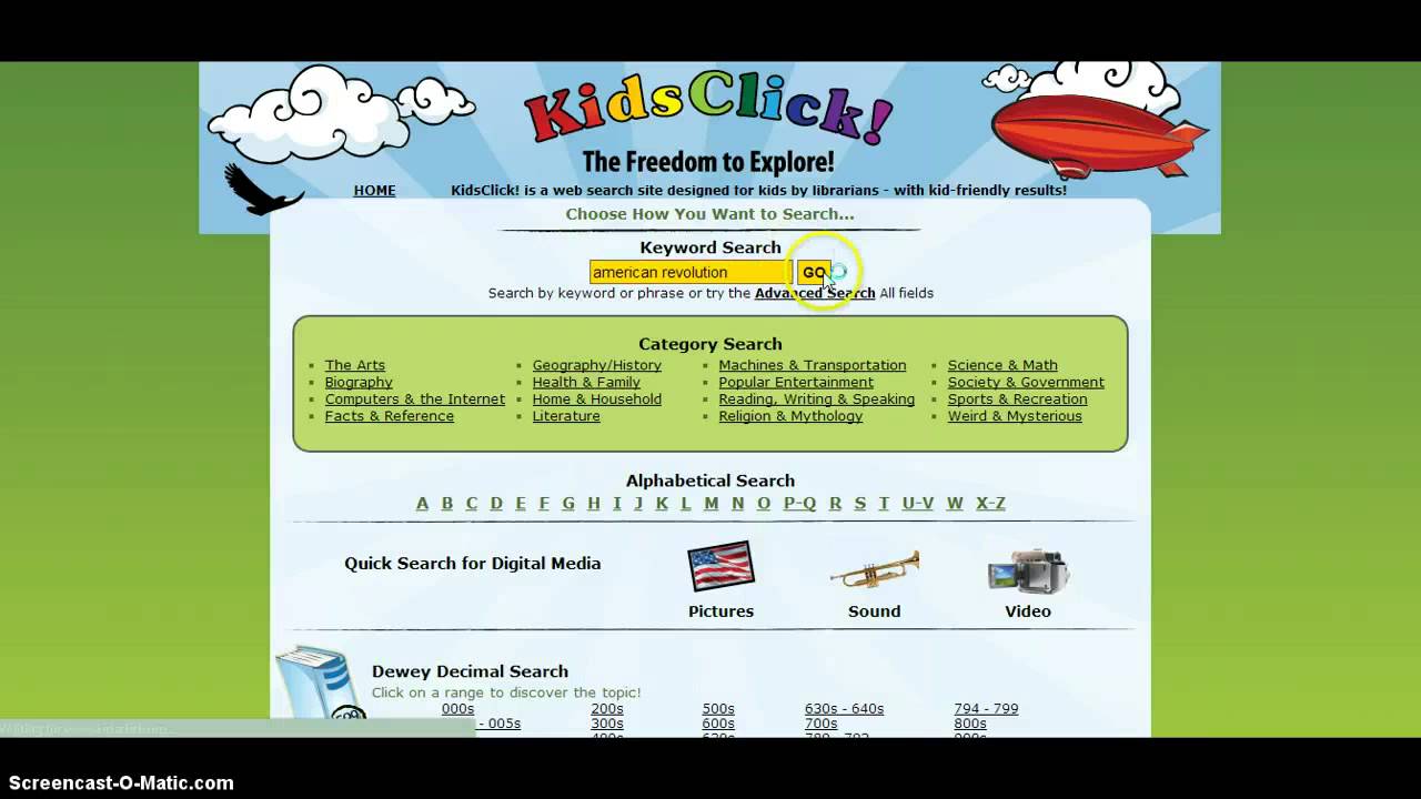 Kidsclick.com - YouTube