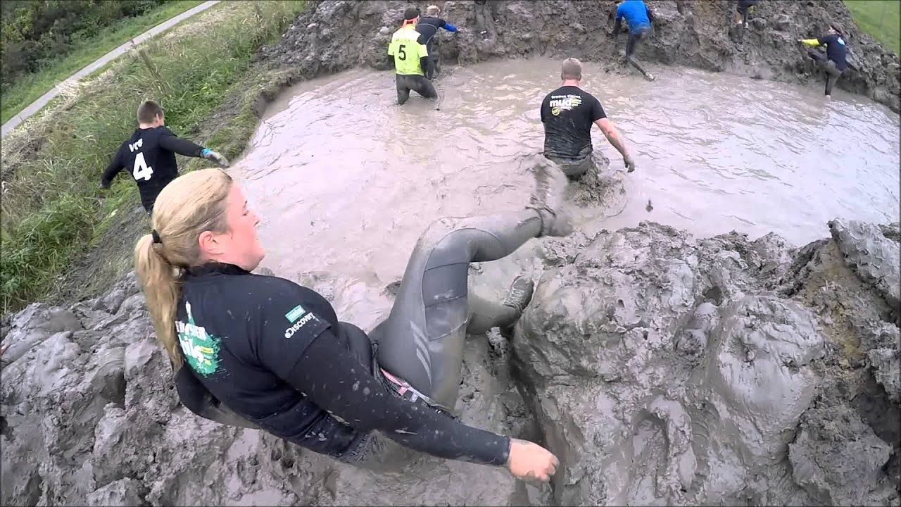 Strong VIking Run Mud Trenches & Crawl High Res - YouTube