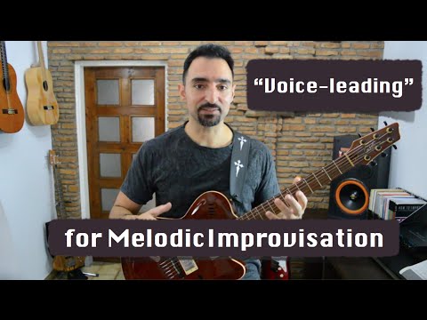 "Voice-leading" for Melodic Improvisation (Guitar Soloing Lesson) - YouTube