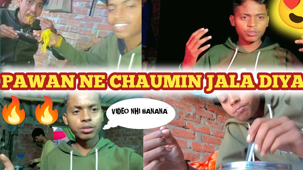 Chaumin jala diya 🤣 popat Ho gya || Abhay Sharma vlogs|| - YouTube