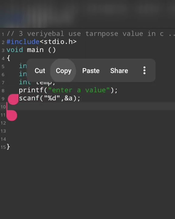 # C LANGUAGE SPONSOR IN #C CODING TRANSFER VALUE IN C THERD VERIYEBAL #coding #viralshorts A² A⁵ ...