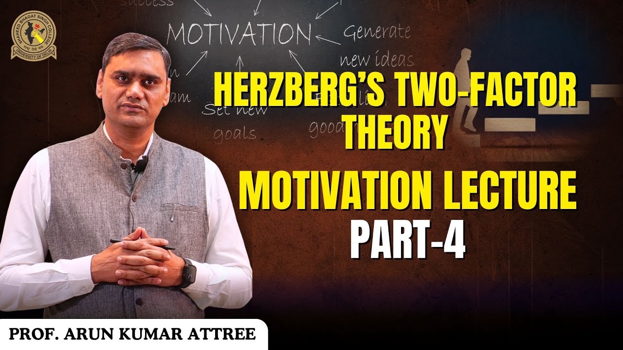 Prof. Arun Kumar Attree on Motivation at the Work-Place and its ...