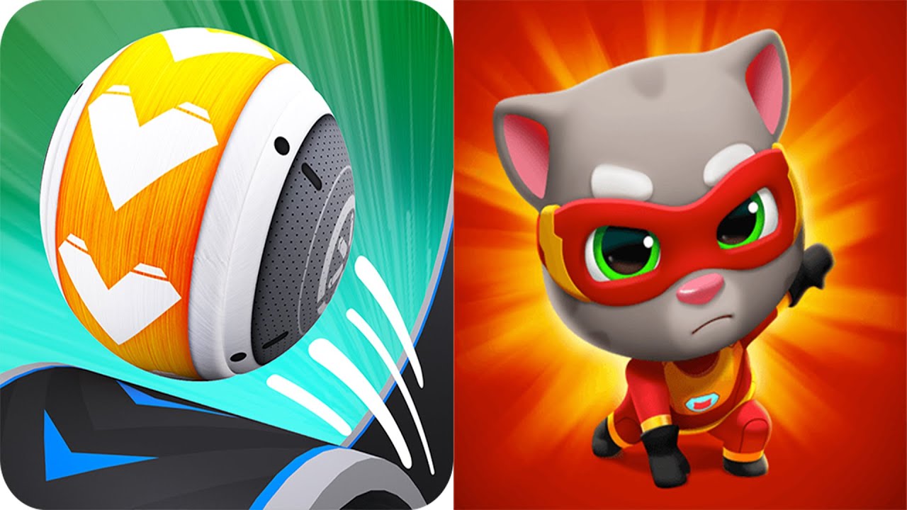 Talking Tom Hero Dash VS GyroSphere Trials - All Levels Gameplay ...