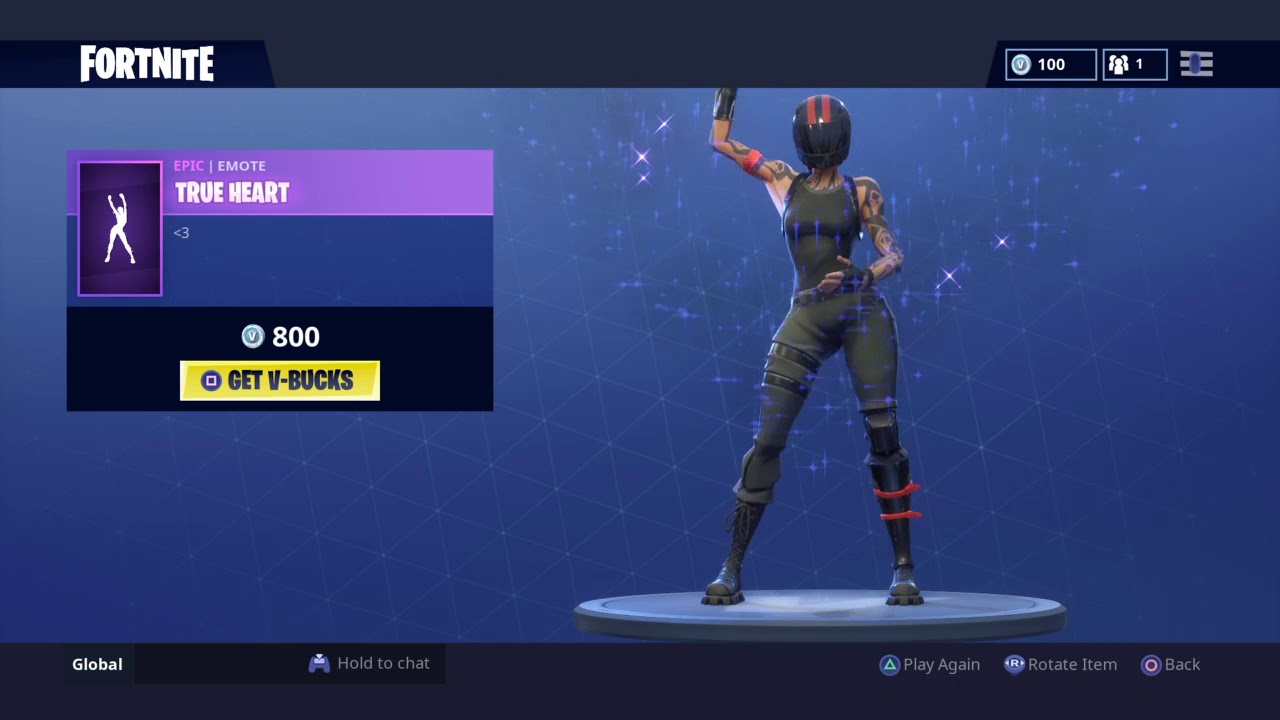 Fortnite True Heart Emote 3 mins - YouTube