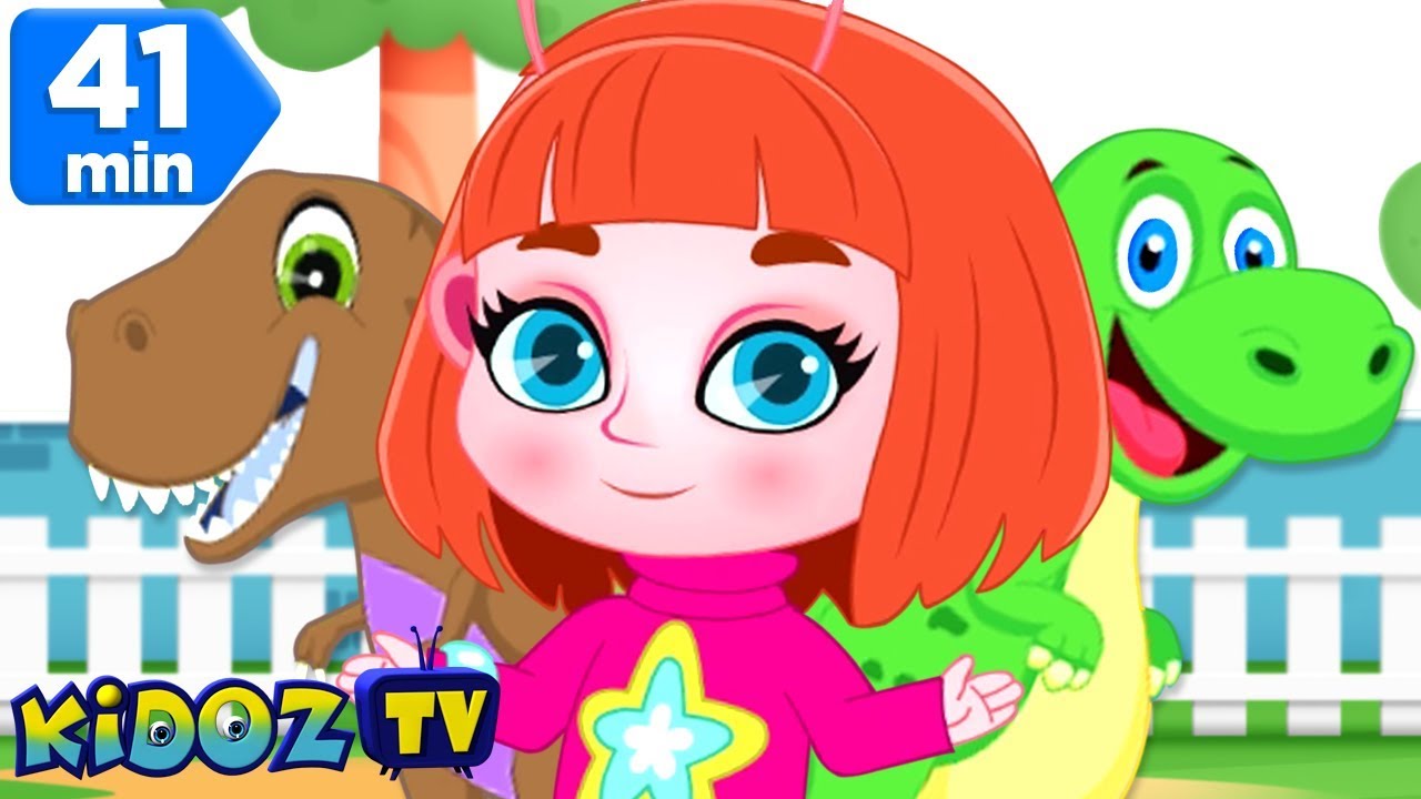 Ten Little Dinosaurs | Baby Songs and Nursery Rhymes by Kidoz TV - YouTube