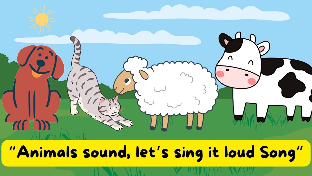 Animals Sounds, Let's Sing It Loud Song | BooBooABC | #animalsounds # ...