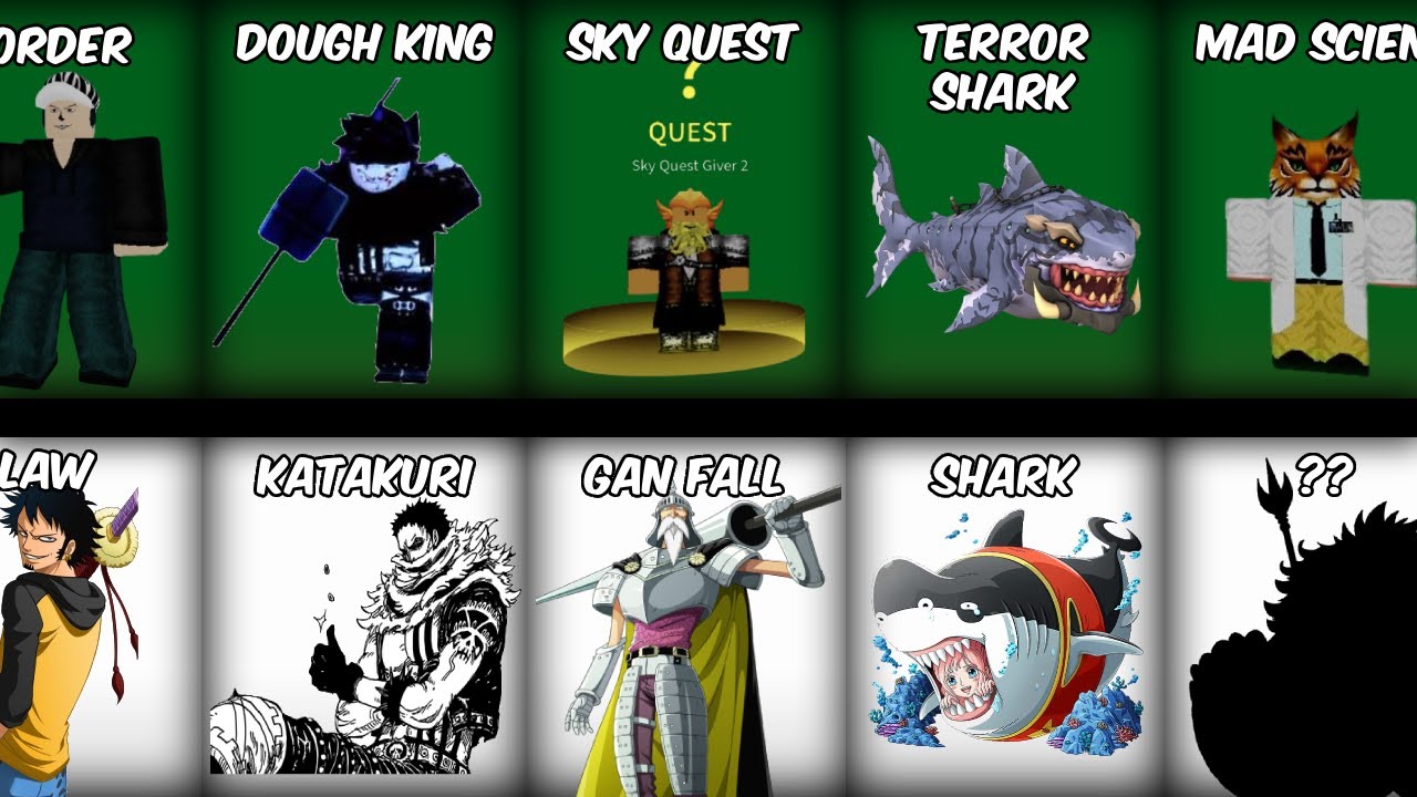 All One Piece Characters In Blox Fruits [NPC Version] - YouTube