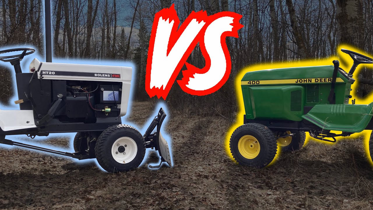John Deere 400 VS Bolens HT20 - YouTube