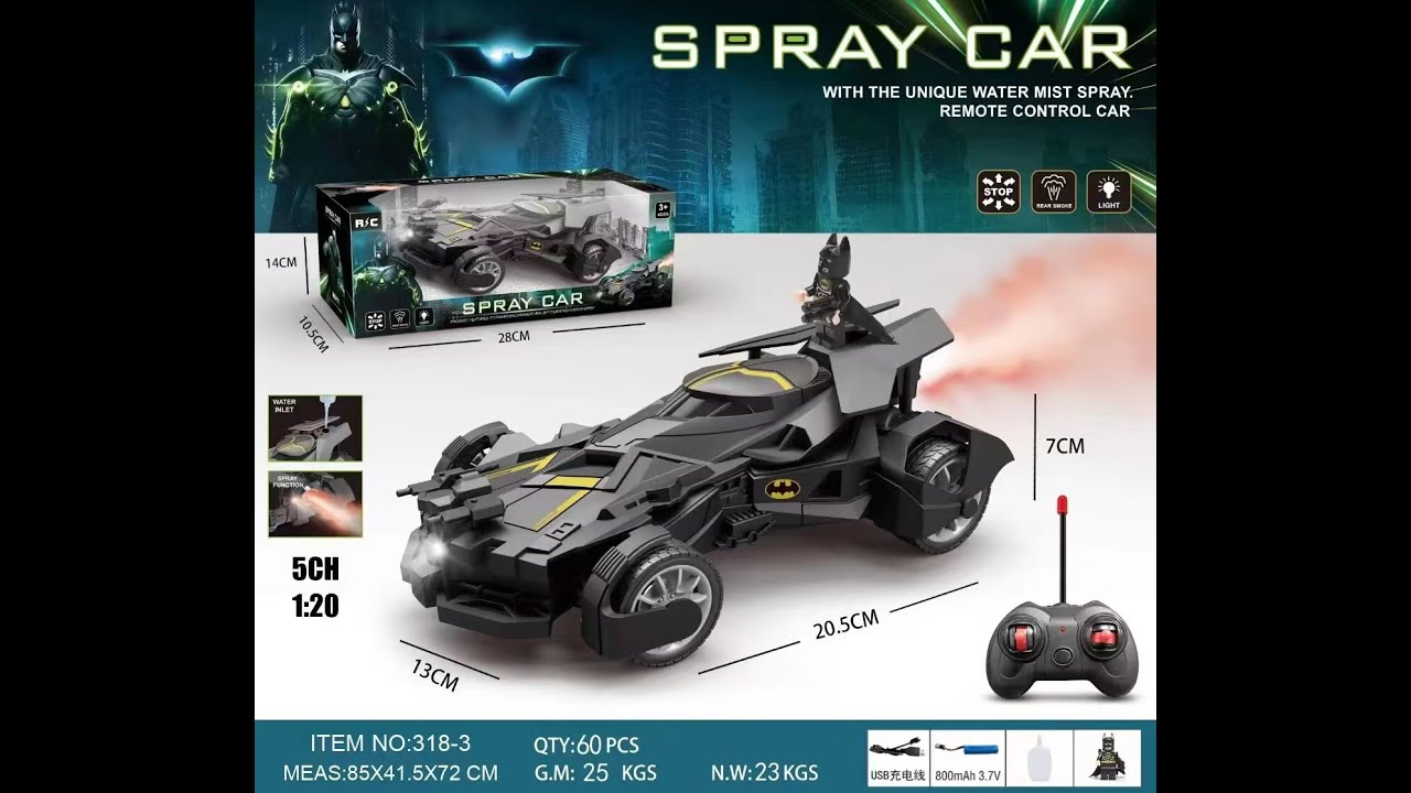 BATMAN SPRAY CAR - YouTube