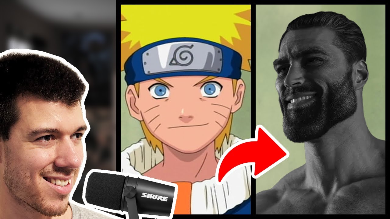 I Turned Anime Characters Into Gigachads - YouTube